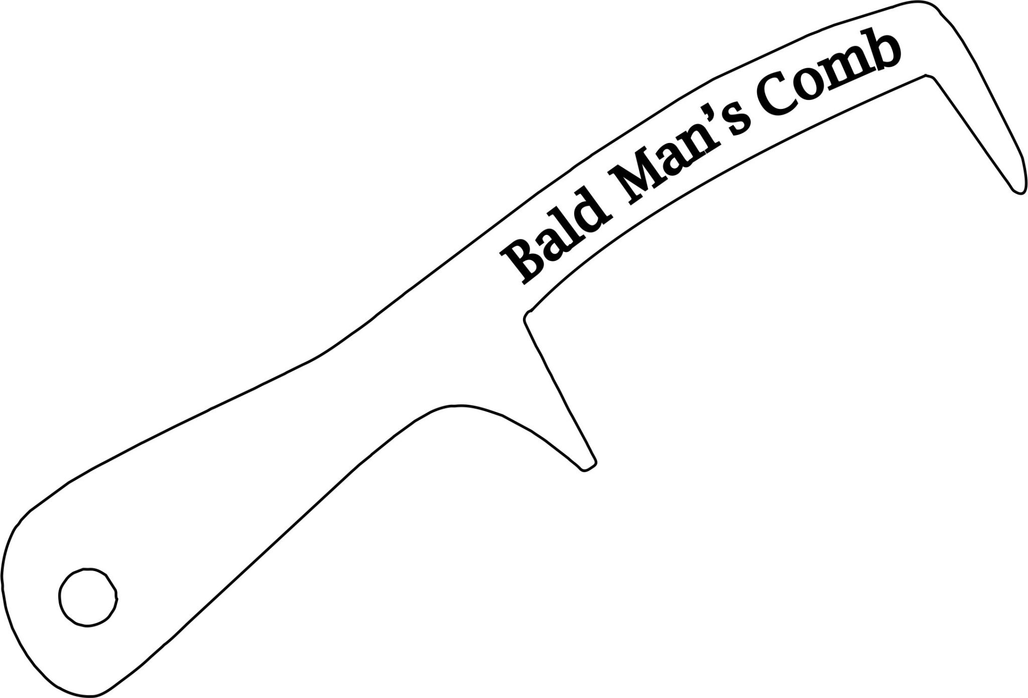 Bald Man Comb - Manchester Laser Cuts