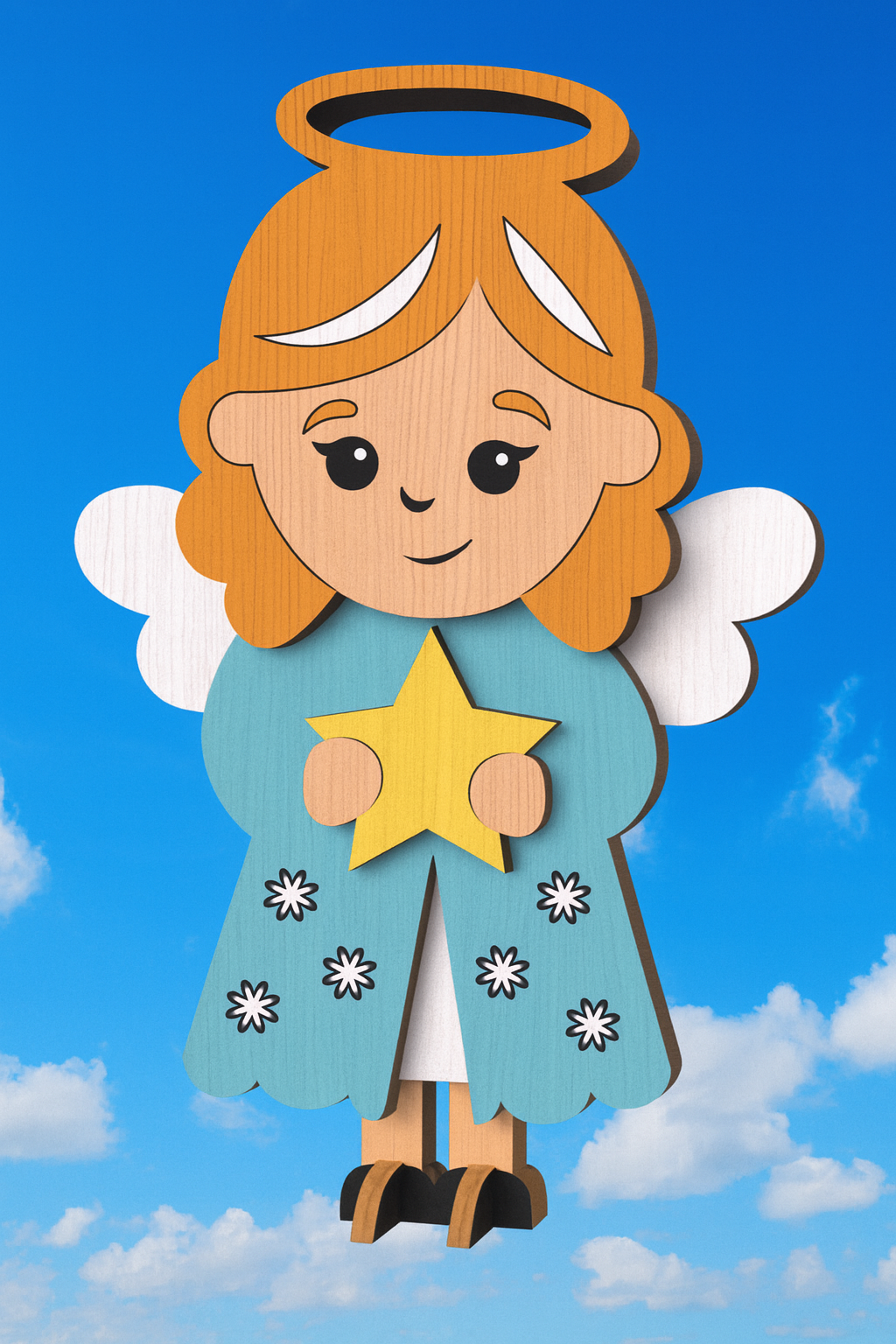 Cute Layered Angel - Manchester Laser Cuts