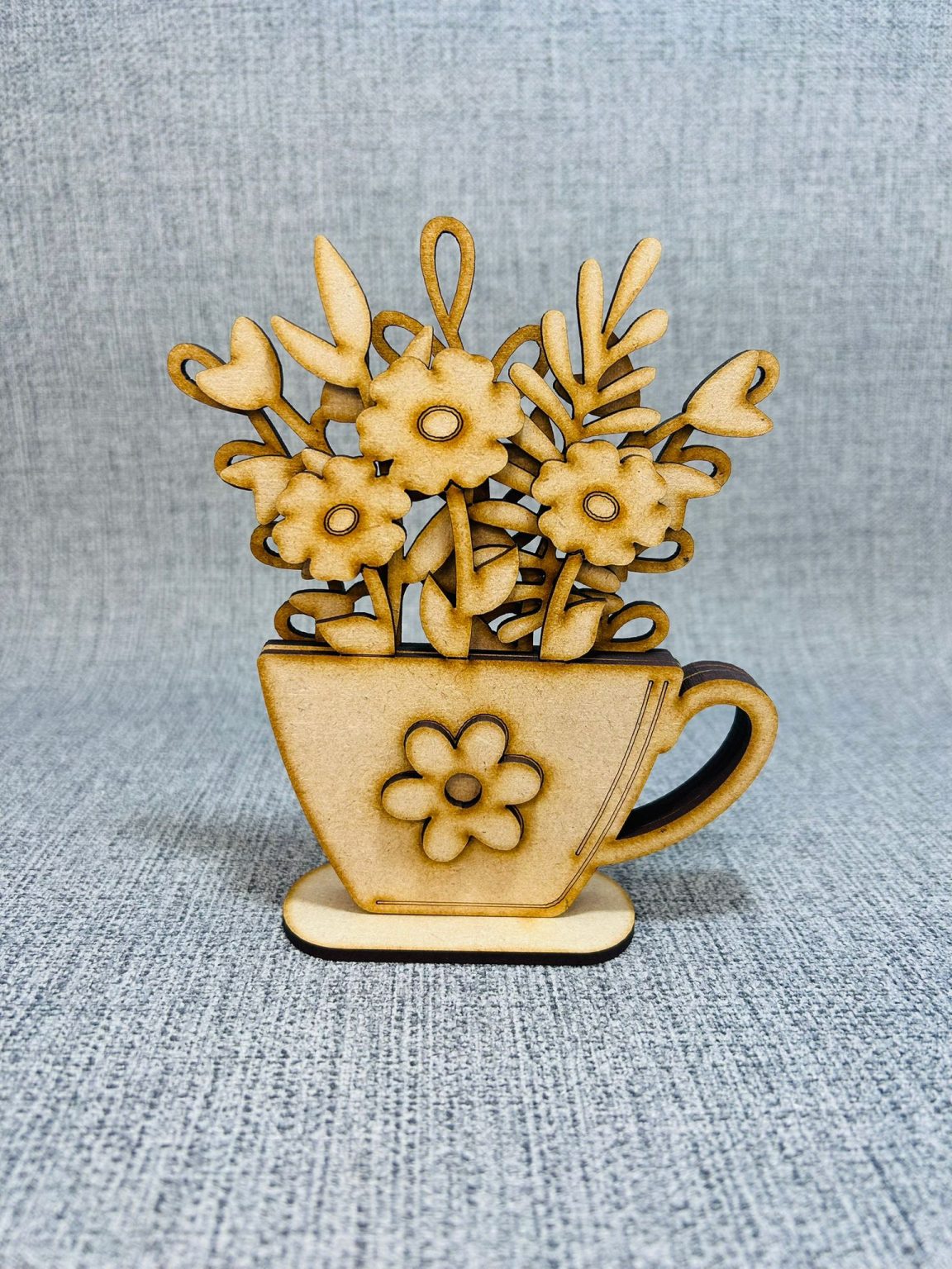 Cup of Flowers - Manchester Laser Cuts