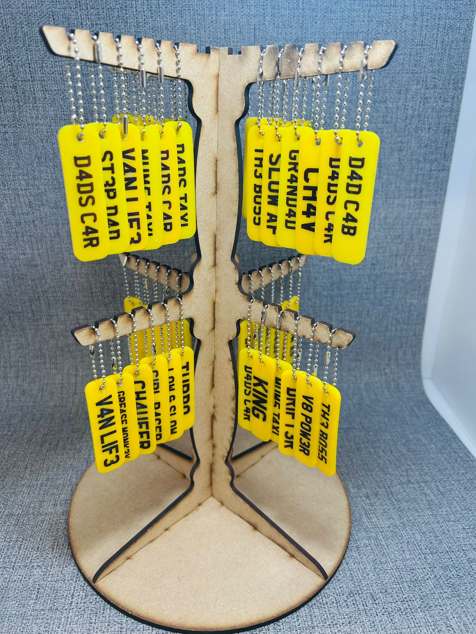 4mm Thick Keyring Stand - Manchester Laser Cuts